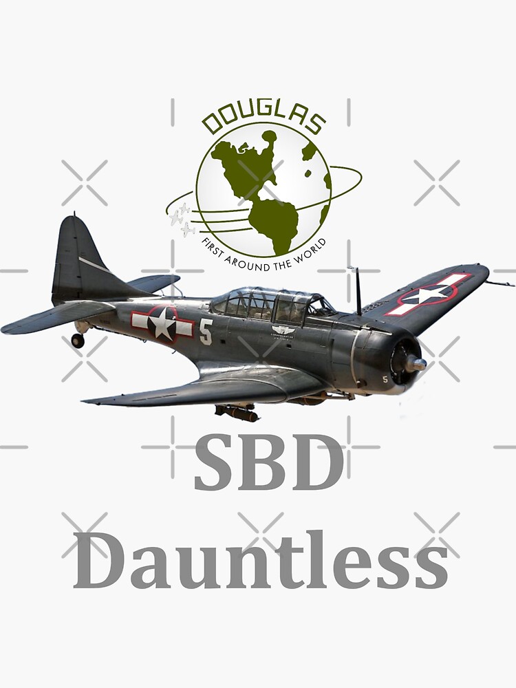 "Douglas SBD Dauntless" Sticker for Sale by Digitalfred | Redbubble