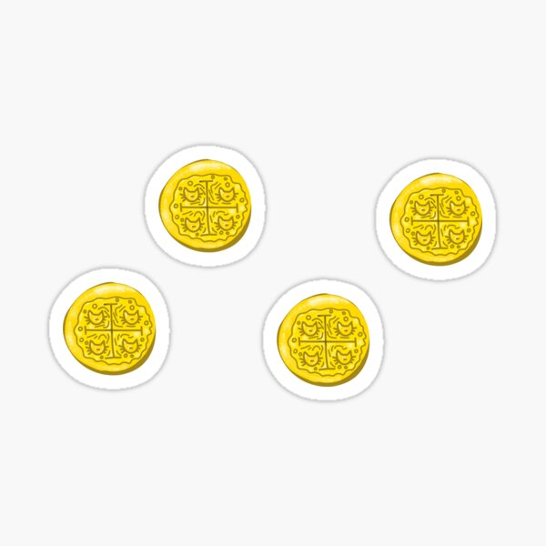 "four doubloons" Sticker for Sale by 92brick | Redbubble