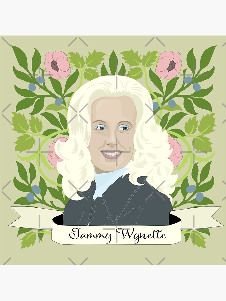 "Tammy Wynette " Sticker for Sale by daffodils7 | Redbubble