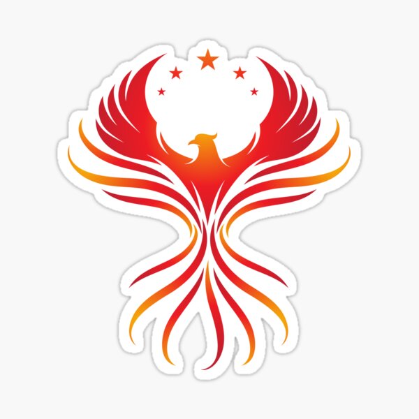 "Phoenix" Sticker for Sale by Rixxi | Redbubble