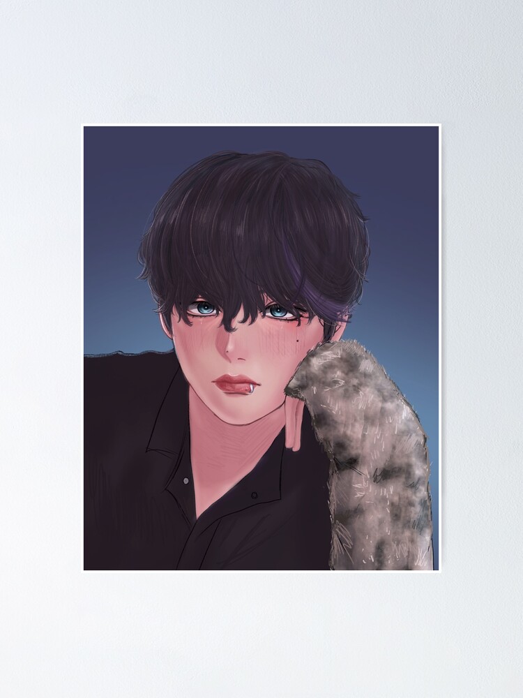 Bts V Fake Love Art Poster For Sale By Artehuda Redbubble