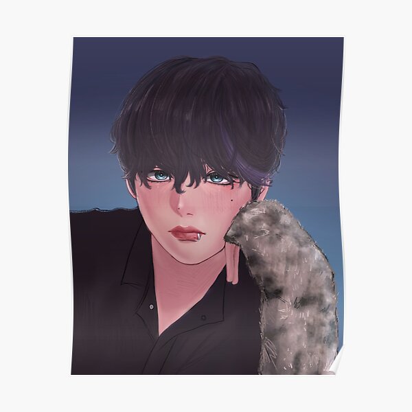 Bts V Fake Love Art Poster For Sale By Artehuda Redbubble