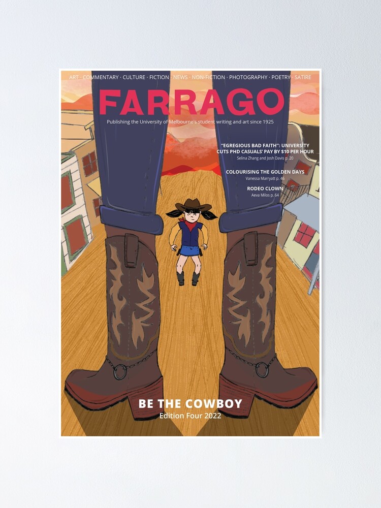 "Farrago Edition 4 Cover 2022" Poster for Sale by Farrago-Mag | Redbubble