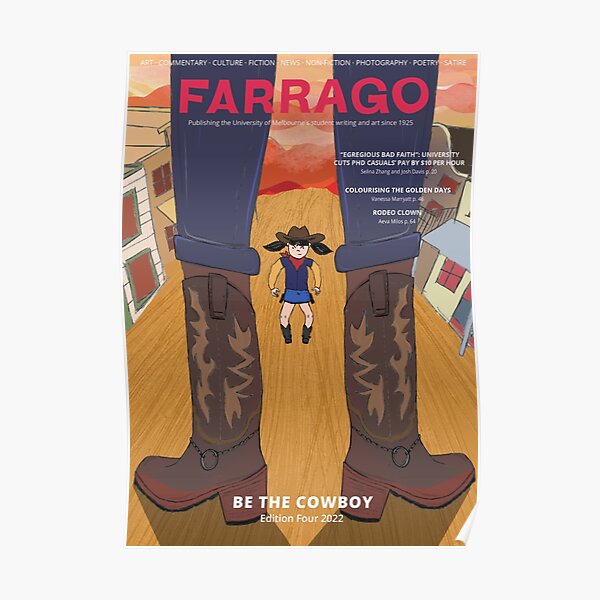 "Farrago Edition 4 Cover 2022" Poster for Sale by Farrago-Mag | Redbubble