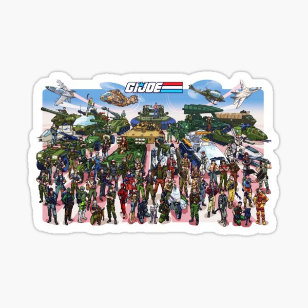 "GI Joe A Real American Hero" Sticker for Sale by pixvox | Redbubble