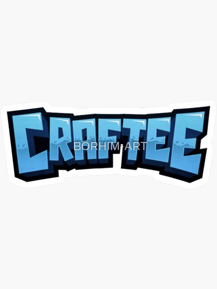"craftee, craftee gamer " Sticker for Sale by BORHIM-ART | Redbubble
