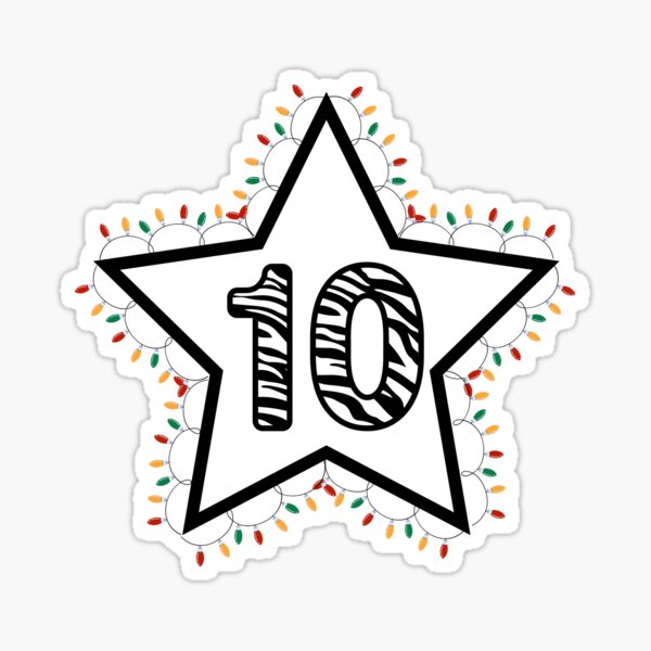 "zebra pattern number 10" Sticker for Sale by golden-pen | Redbubble