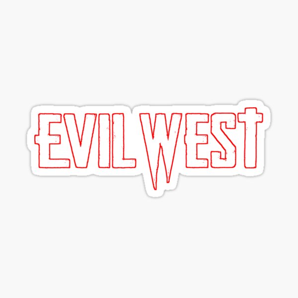 "bad west cowboy evl west game logo" Sticker for Sale by SP-Gamers ...