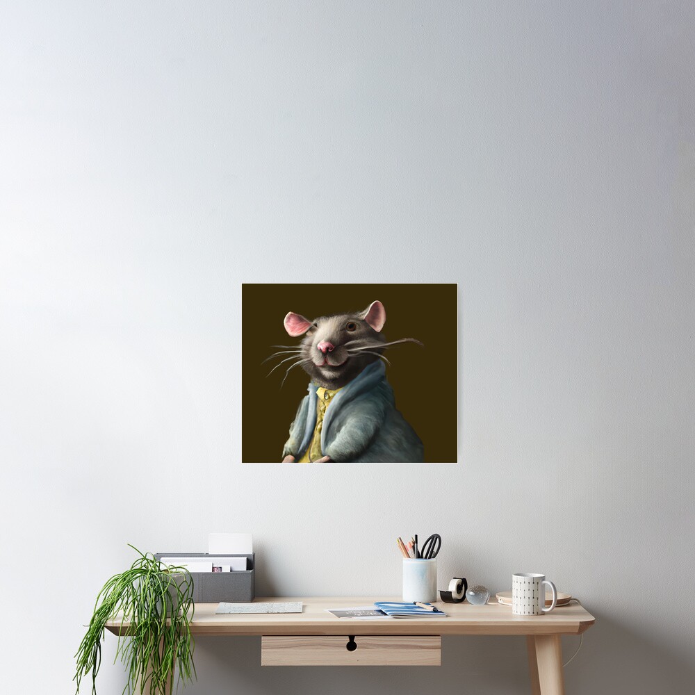 "Sir Rat, fancy dapper rat, funny fat rat, rodent mom, cute funny mouse ...