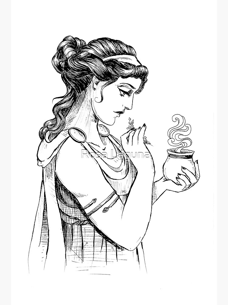 "Medea preparing poison" Art Print by rosalaguna | Redbubble