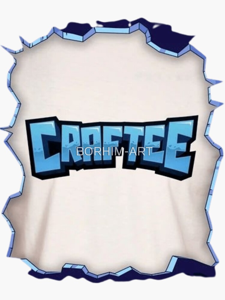 "craftee, craftee gamer " Sticker for Sale by BORHIM-ART | Redbubble