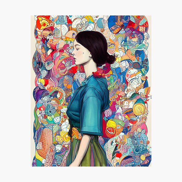 "Profile In Front Of Color" Photographic Print for Sale by Kauila-AI ...