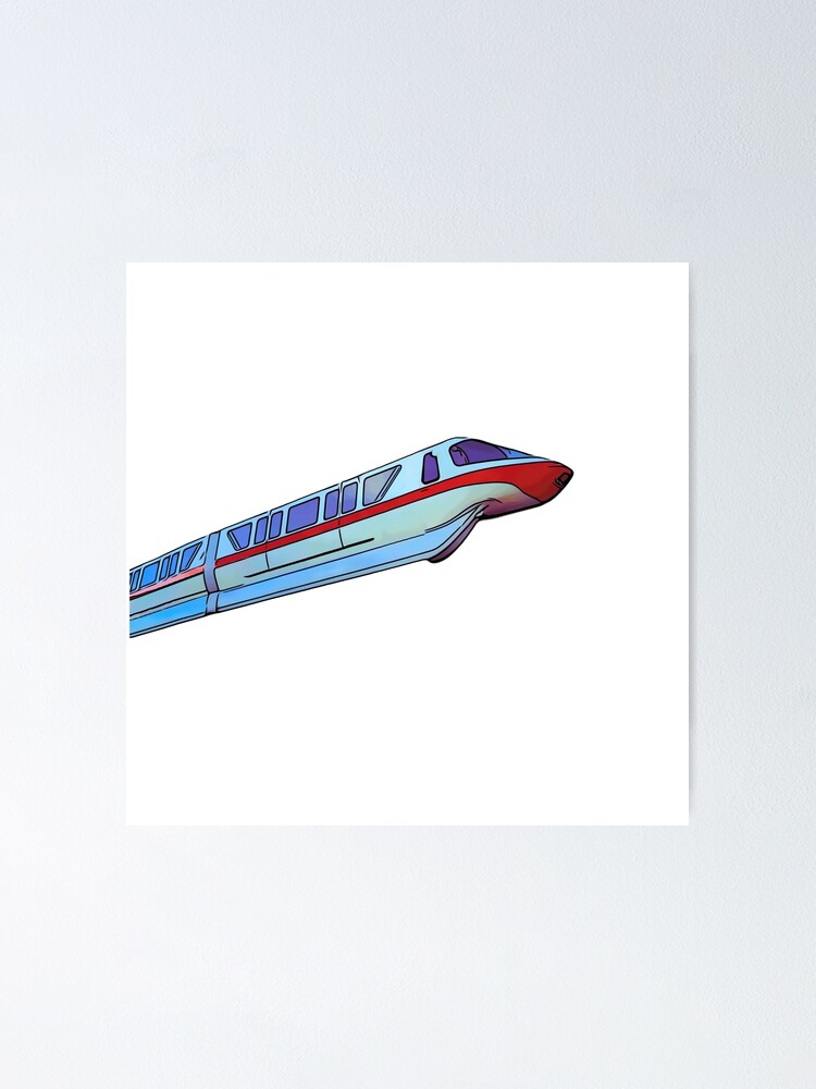"Monorail cartoon" Poster for Sale by CourtnayD | Redbubble