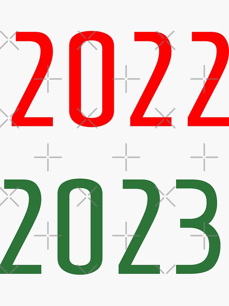 "2022-2023" Sticker for Sale by Saskdesigner | Redbubble