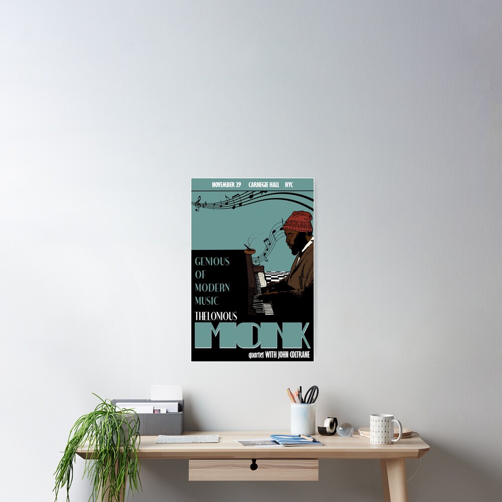 "Thelonious Monk Original Jazz Art" Poster for Sale by seiglan | Redbubble