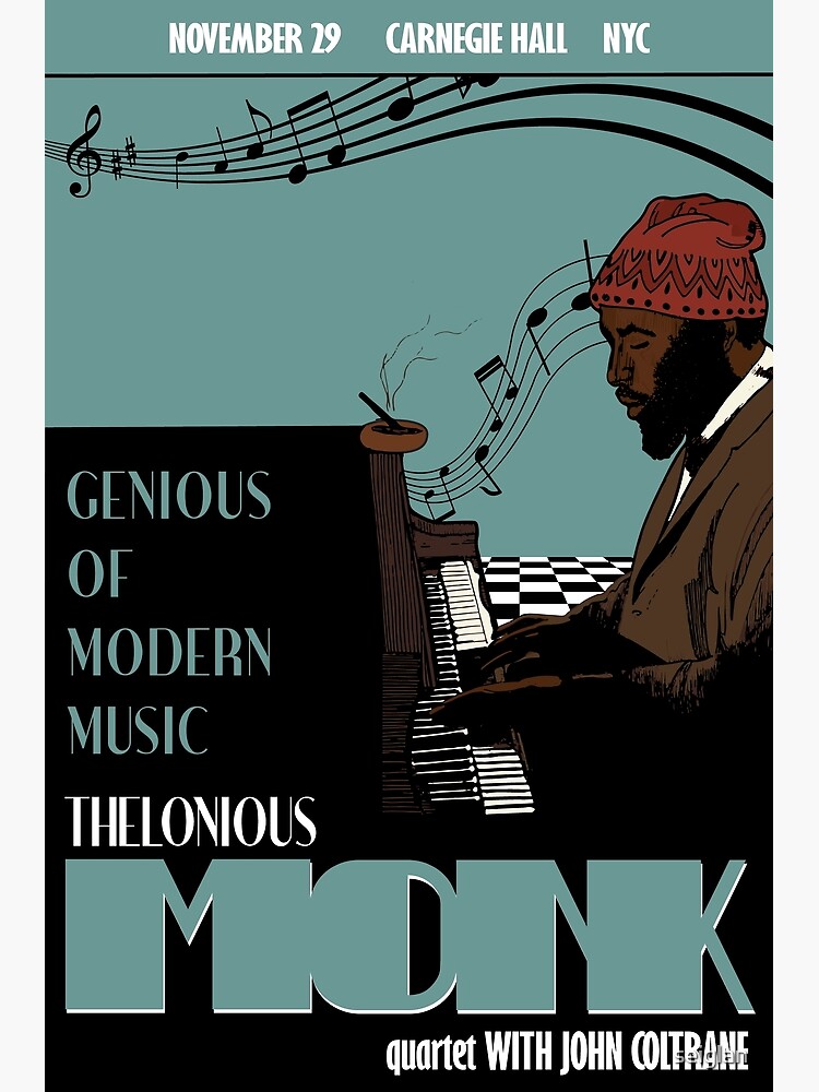 "Thelonious Monk Original Jazz Art" Poster for Sale by seiglan | Redbubble
