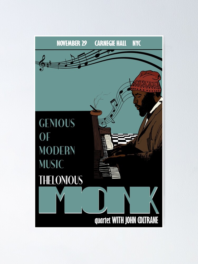 "Thelonious Monk Original Jazz Art" Poster for Sale by seiglan | Redbubble