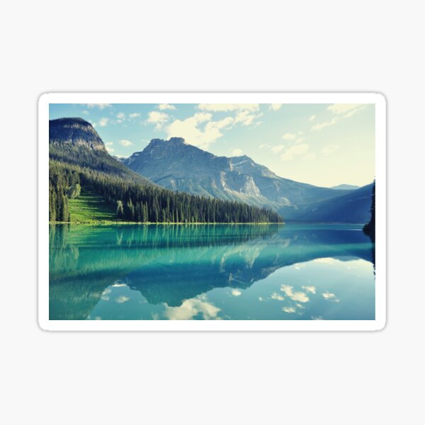 "Emerald Lake Canada Nature Picture" Sticker for Sale by MGImages ...