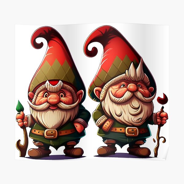 " Super Cute Christmas Gnome" Poster for Sale by JJT0724 | Redbubble