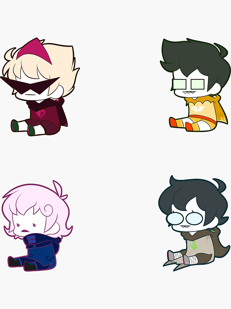 "Homestuck - Sitting Stickers 2" Sticker for Sale by ErkyHero23 | Redbubble