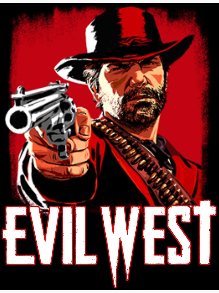 "bad west cowboy evl west game logo" Poster for Sale by SP-Gamers ...