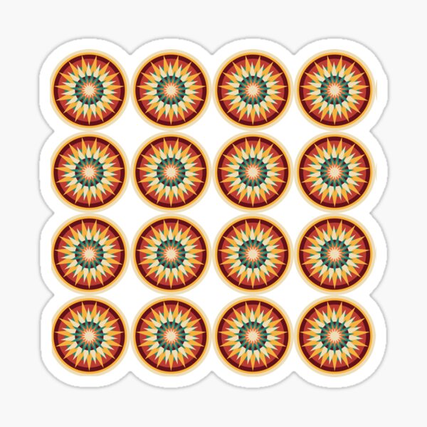 "Estampa circular afro " Sticker for Sale by GirlaineSQ | Redbubble