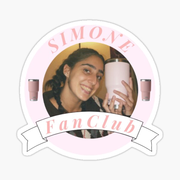 "simone fanclub" Sticker for Sale by jamiefaraday | Redbubble