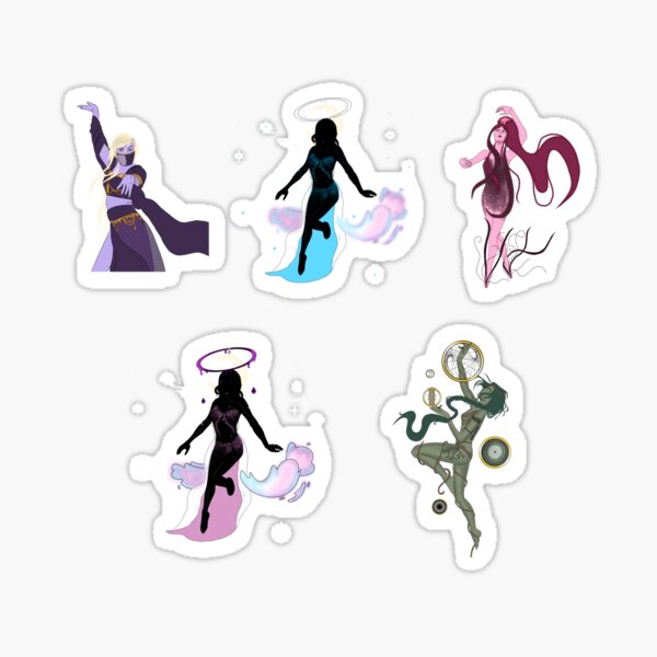 "Elementals Fantasy Sticker Pack 5 pieces" Sticker for Sale by ...