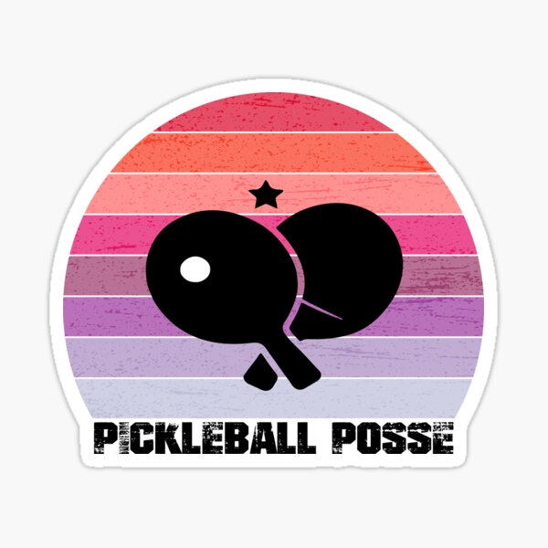 "Pickleball Posse" Sticker for Sale by ZikoKone | Redbubble