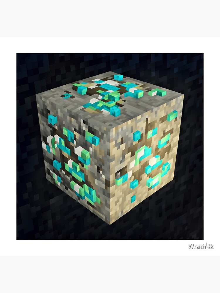 "Minecraft Diamond And Emerald" Poster for Sale by Wrath4k | Redbubble