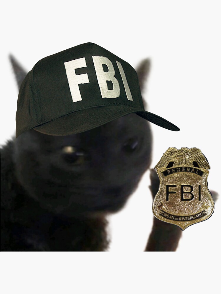"dabloon fbi" Sticker for Sale by alex’s designs | Redbubble