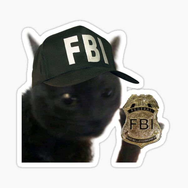 "dabloon fbi" Sticker for Sale by alex’s designs | Redbubble