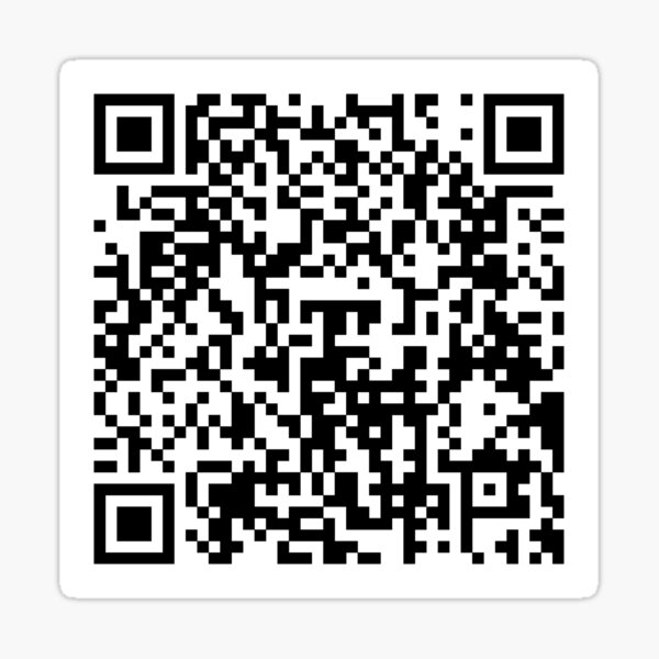 "My Favorite Song : One - U2 QR CODE" Sticker for Sale by Cursed-rabbit ...