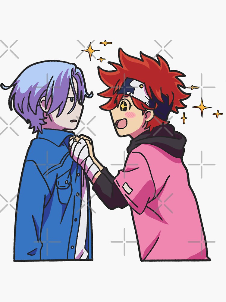 "Sparkly Reki & Langa - Sk8 The Infinity" Sticker for Sale by ...