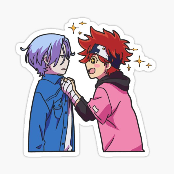 "Sparkly Reki & Langa - Sk8 The Infinity" Sticker for Sale by ...