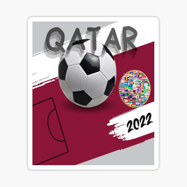 " WORLD CUP 2022 QATAR" Sticker for Sale by LouDisign | Redbubble
