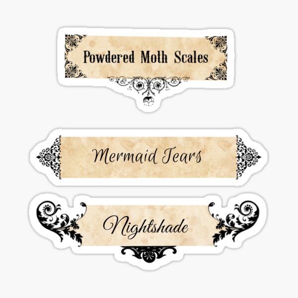 Antique Potion Bottle Sticker Pack 3 Pieces Sticker For Sale By Ravenrarities Redbubble