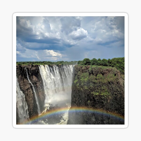 "Victoria Falls, Tanzania" Sticker for Sale by Tenderchaos | Redbubble