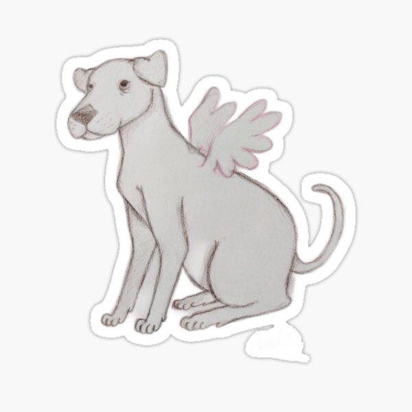 "Cupid Dog" Sticker for Sale by googlyluvr | Redbubble