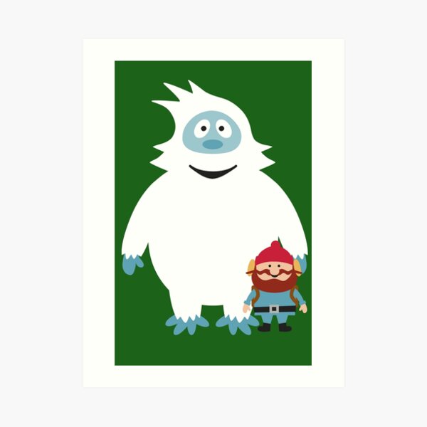 "Abominable Snowman & Friend" Art Print by Slinky-Reebs | Redbubble
