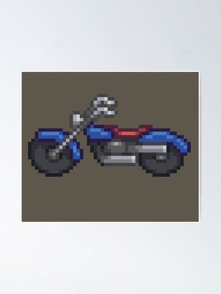 "Stardew Valley Sebastian Motorcycle" Poster for Sale by aiya-pixels ...