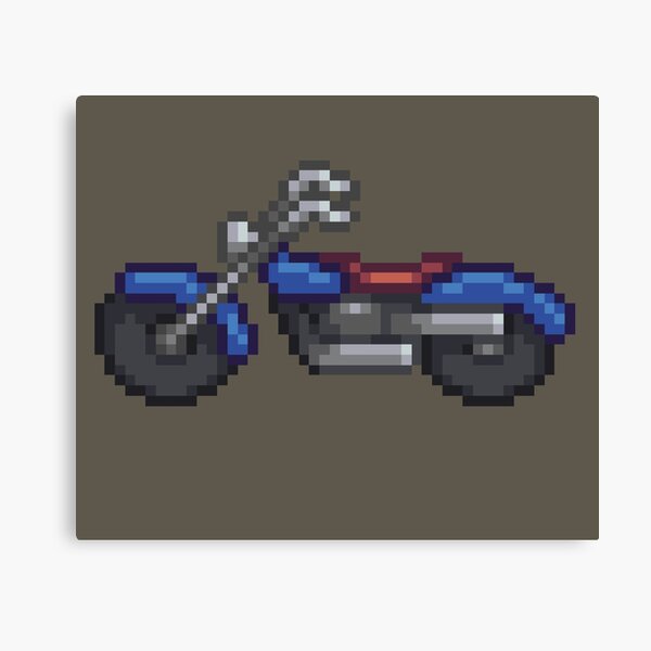 "Stardew Valley Sebastian Motorcycle" Canvas Print for Sale by aiya ...