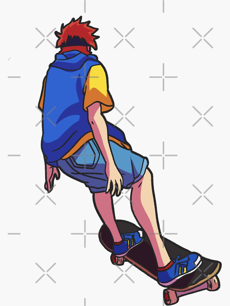 "Reki from Behind - Sk8 The Infinity" Sticker for Sale by ...