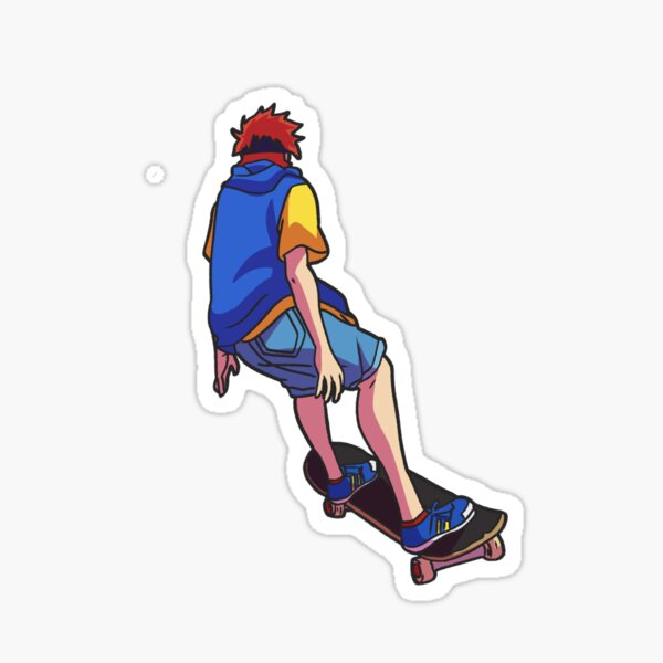 "Reki from Behind - Sk8 The Infinity" Sticker for Sale by ...