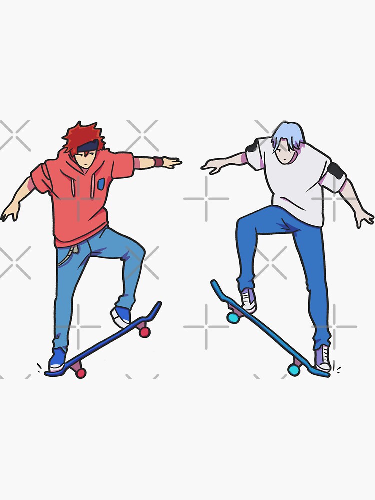 "Intro Reki & Langa #2 - Sk8 The Infinity" Sticker for Sale by ...