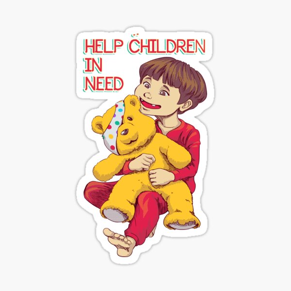 "Help Children in Need" Sticker for Sale by RafaelLima7 | Redbubble