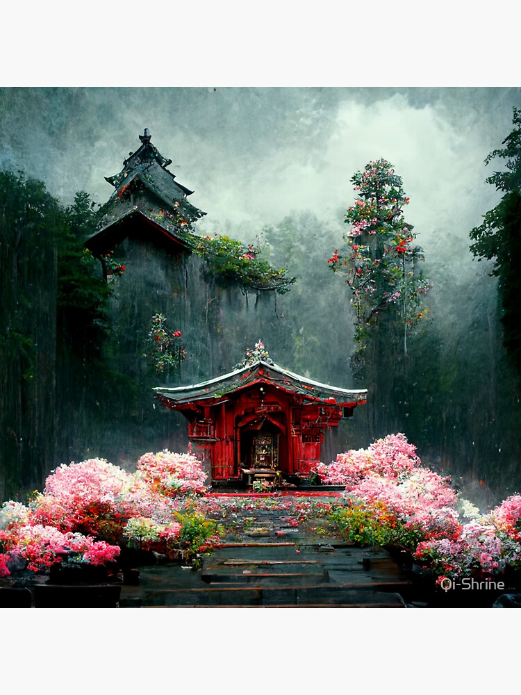 "Shrine" Sticker for Sale by Qi-Shrine | Redbubble