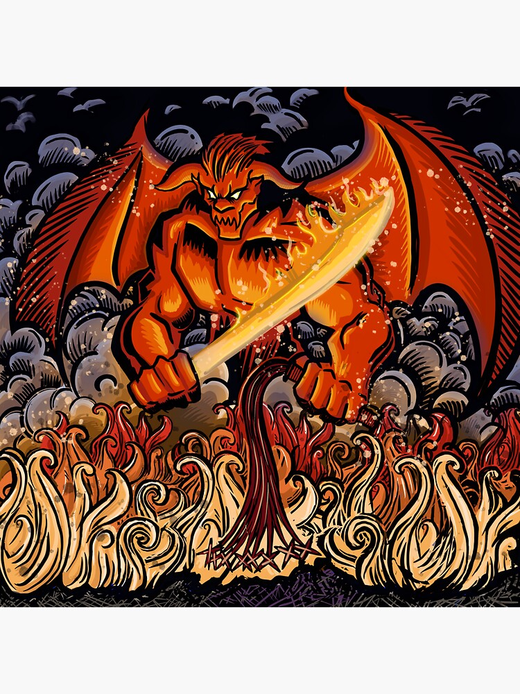 "Balrog" Sticker for Sale by TheHawksAerie | Redbubble