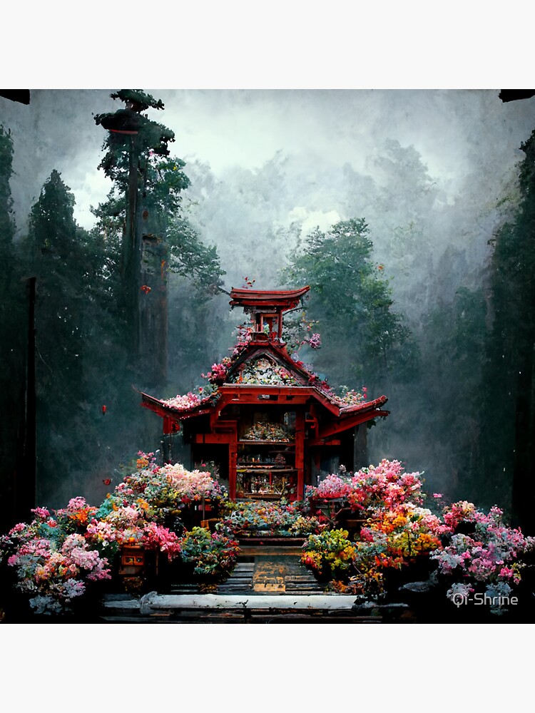 "Shrine" Sticker for Sale by Qi-Shrine | Redbubble