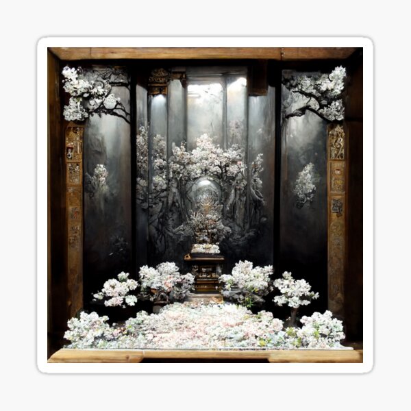 "Shrine" Sticker for Sale by Qi-Shrine | Redbubble